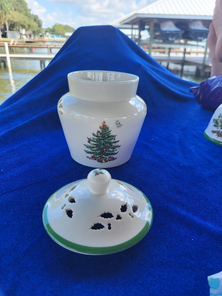 Spode Christmas Tree Condiment Jar | eBay