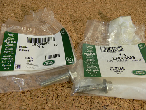 GENUINE LAND ROVER WATER PUMP SCREW SET RANGE ROVER RANGE ROVER SPORT ...