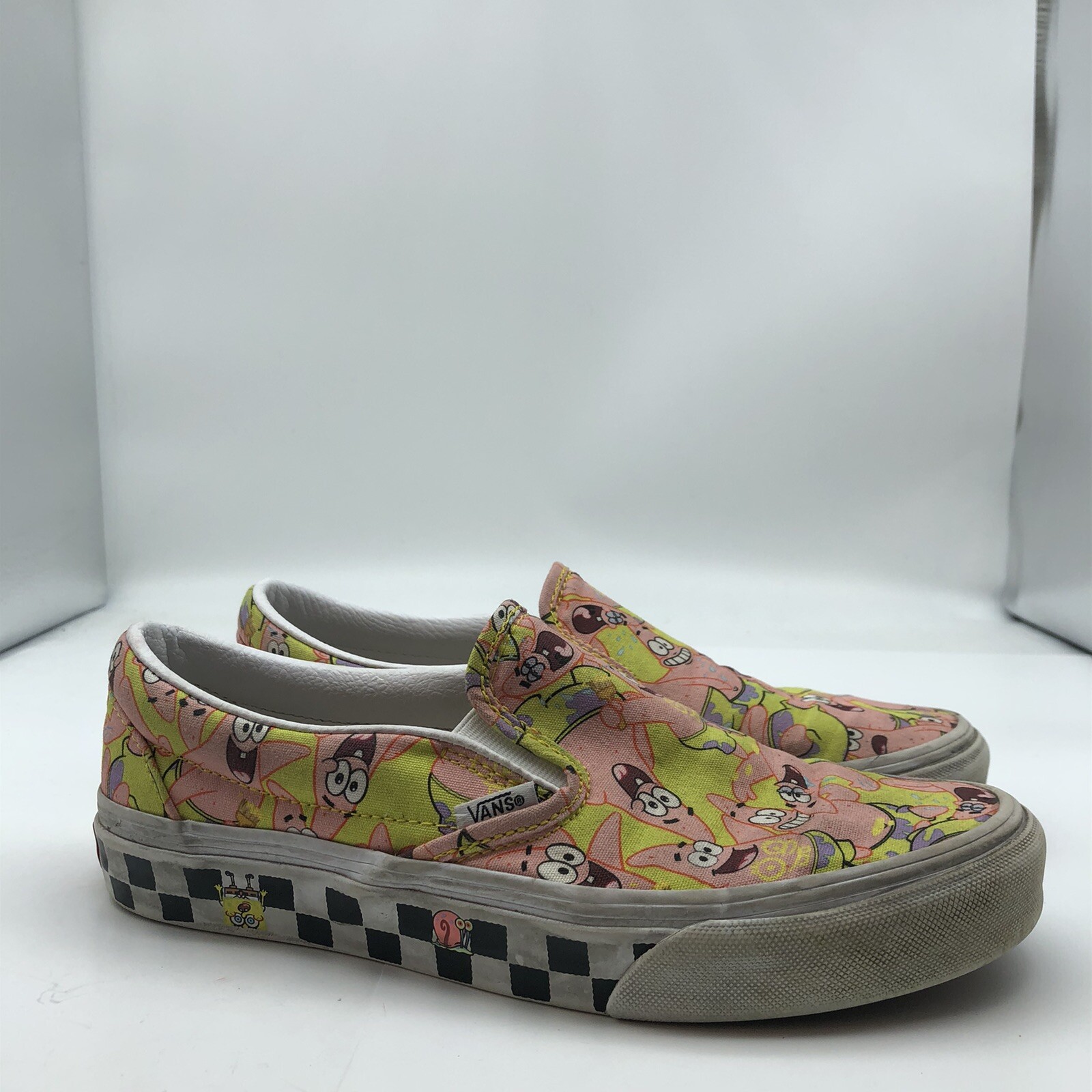 Vans Patrick Star Shoes Slip On Customs Men 7 W 8.5 s… - Gem
