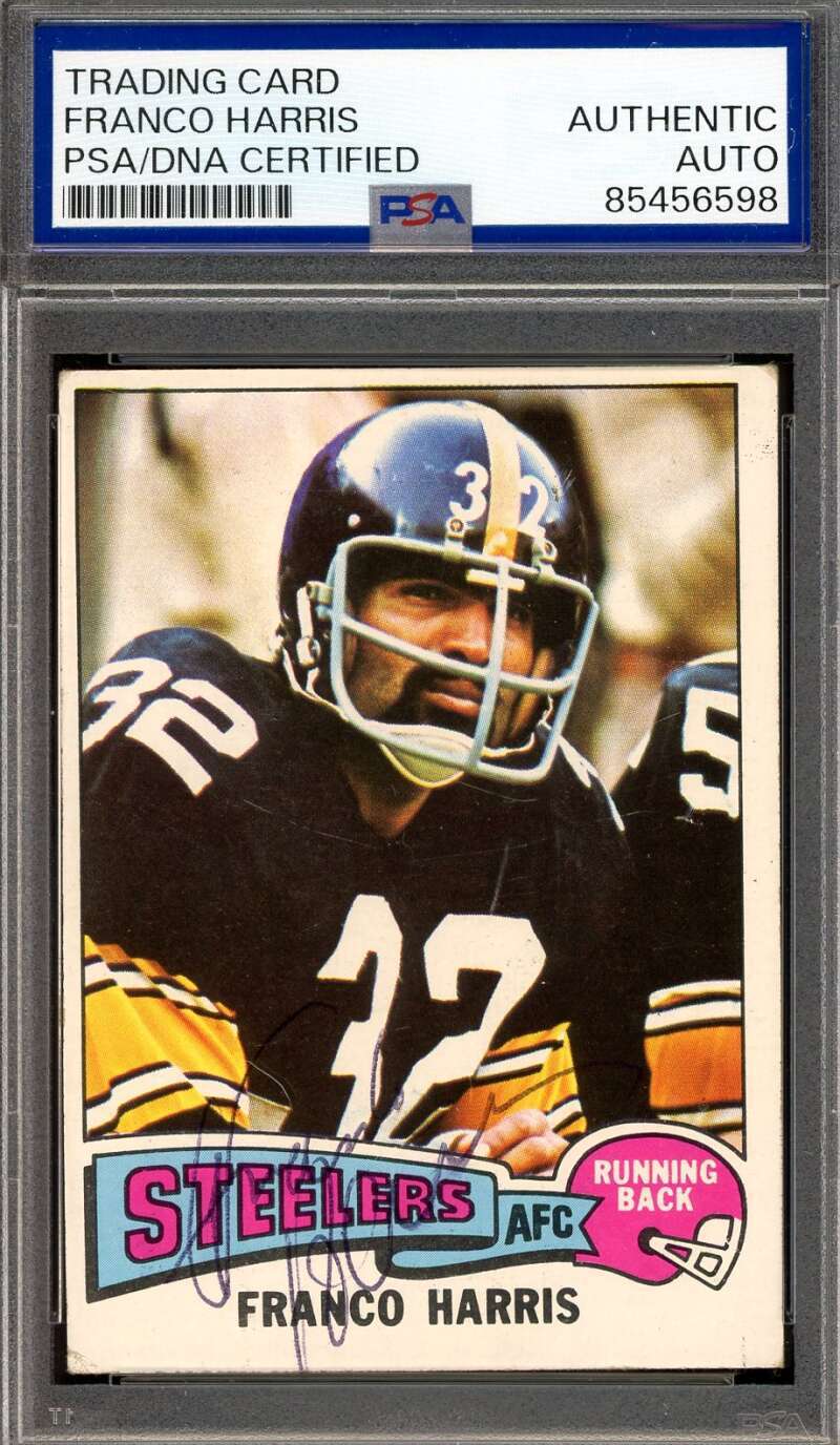 Franco Harris PSA DNA Vintage Signed 1975 Topps Autograph | eBay
