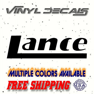 Lance Vinyl Sticker Decal / car truck window trailer camper popup ...