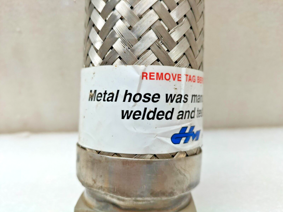 McMASTER-CARR 54875K FLEXIBLE HOSE WITH SS WIRE BRAID CVR ID 2" 35" LG ...