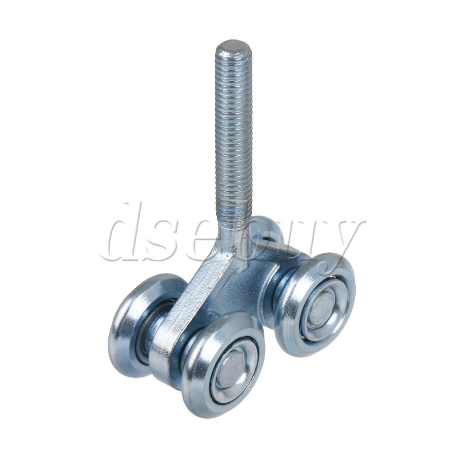 Silver Sliding Door Track Roller Hanging Rail Trolley Wheel H4-3 for ...