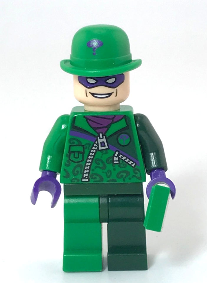 The Riddler - Green and Dark Green Zipper Outfit LEGO® Minifig sh0088 ...
