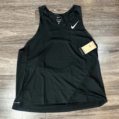 Nike Dri-Fit ADV AeroSwift Running Singlet Black Men's XXL FN4231-010 ...