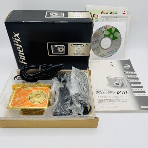 Fujifilm FinePix V10 Orange Digital Camera All Accessories Excellent ...