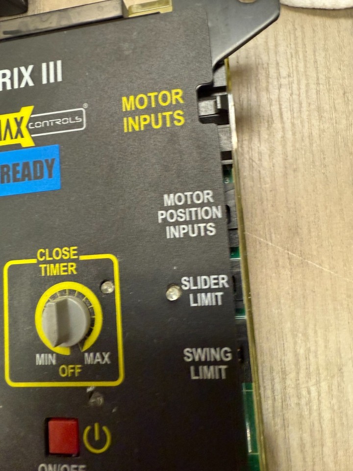 MAXIMUM CONTROLS MATRIX III GATE OPERATOR PCB CONTROL MAIN BOARD ...