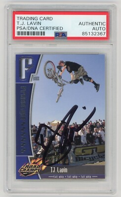 TJ LAVIN Signed 2000 Road Champs Card JAKKS Pacific - BMX Rider - X ...
