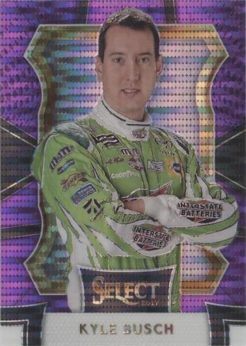 2017 Panini Select - Grandstand Kyle Busch #51 Purple Pulsar Prizm for ...