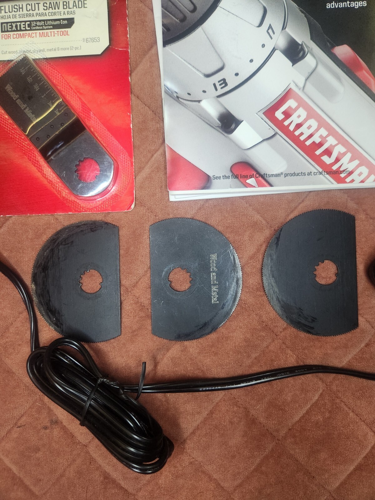 CRAFTSMAN NEXTEC 12V MULTI-TOOL W/ CASE ,3 Batteries, Charger And 6 ...