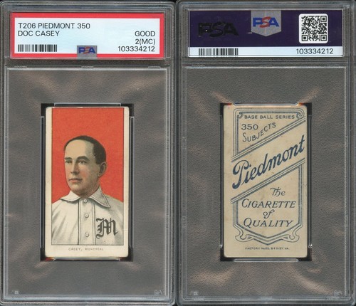 T206 Doc Casey ~~ PSA 2 (MC) ~~ Piedmont 350 back | eBay