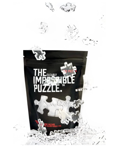 The Clearly Impossible Puzzle 100 Pieces - Clear Difficult Jigsaw ...