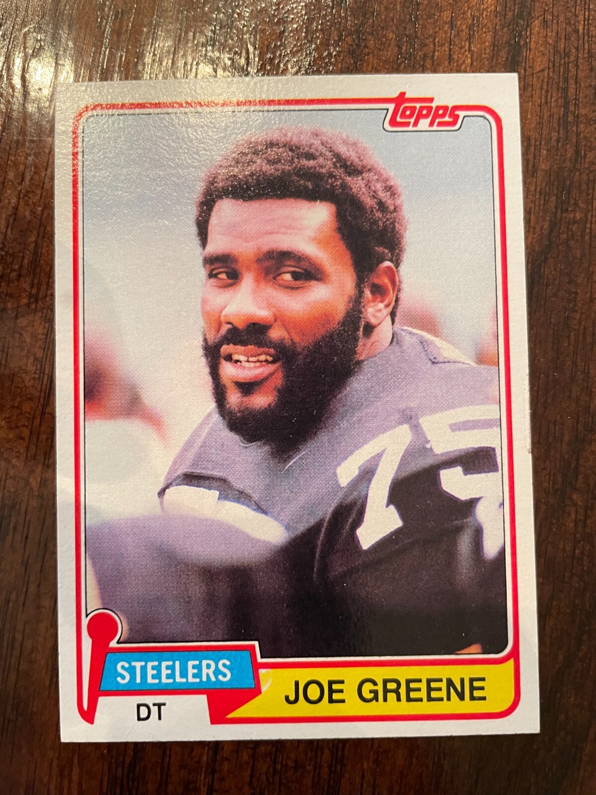 1981 Topps #495 Joe Greene Football card Pittsburgh Steelers! HOF! | eBay