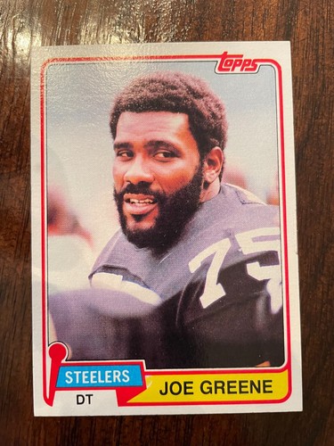1981 Topps #495 Joe Greene Football card Pittsburgh Steelers! HOF! | eBay