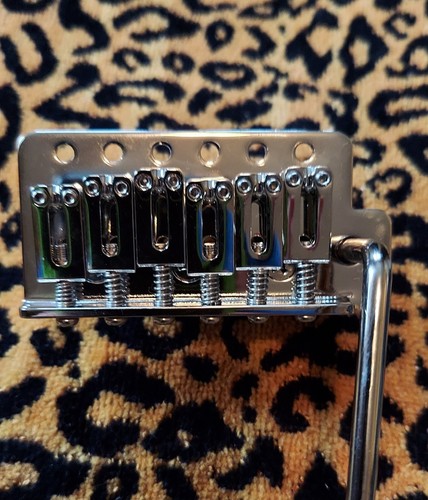 squier strat 6 point bridge, trem bar unbranded chrome | eBay