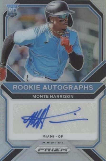 2021 Panini Prizm - Rookie Autographs Monte Harrison #RA-MH Silver ...