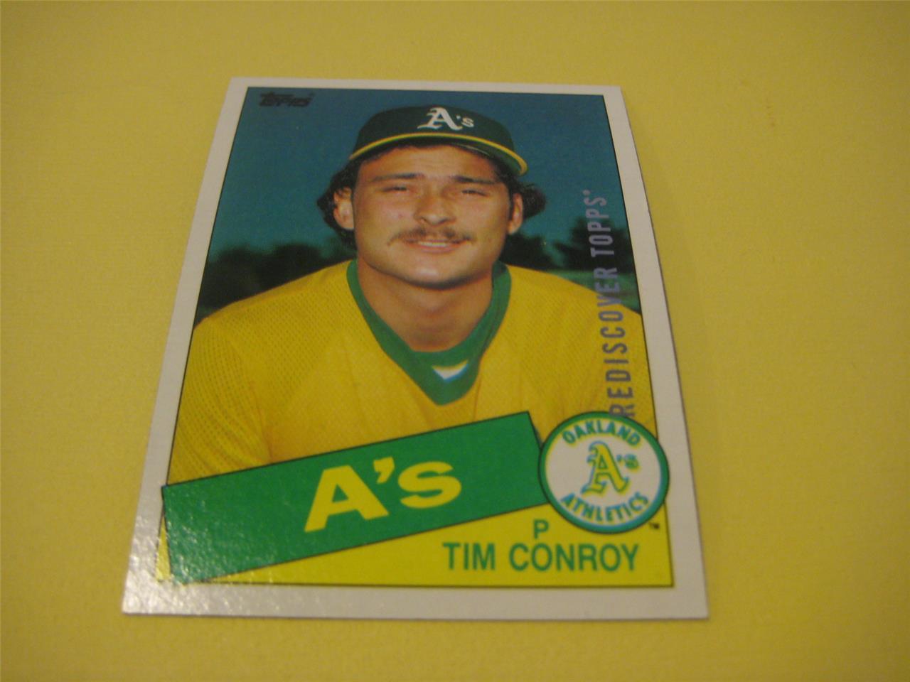 2017 Topps Series 1 Rediscover Buyback Silver 1985 #503 Tim Conroy A's ...