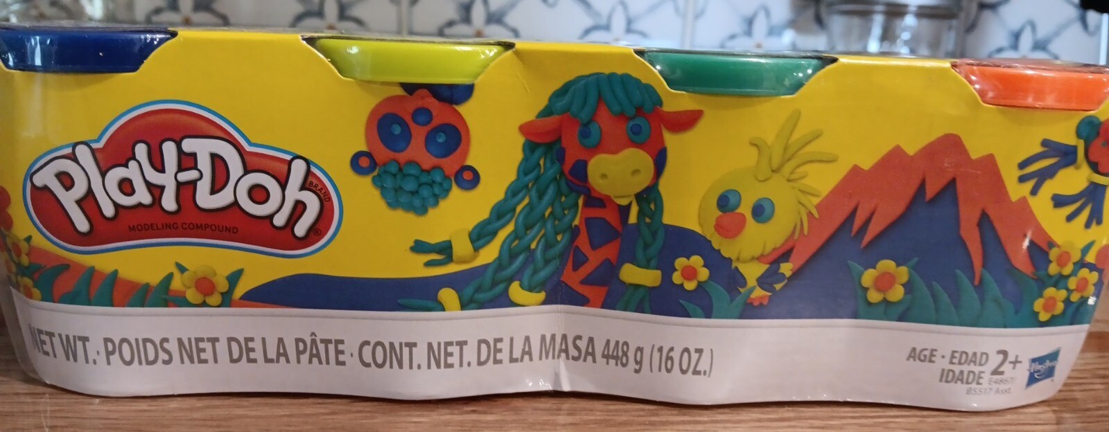 Hasbro Play-Doh Modeling Compound 16oz 4-Pack (Wild Colors) | eBay