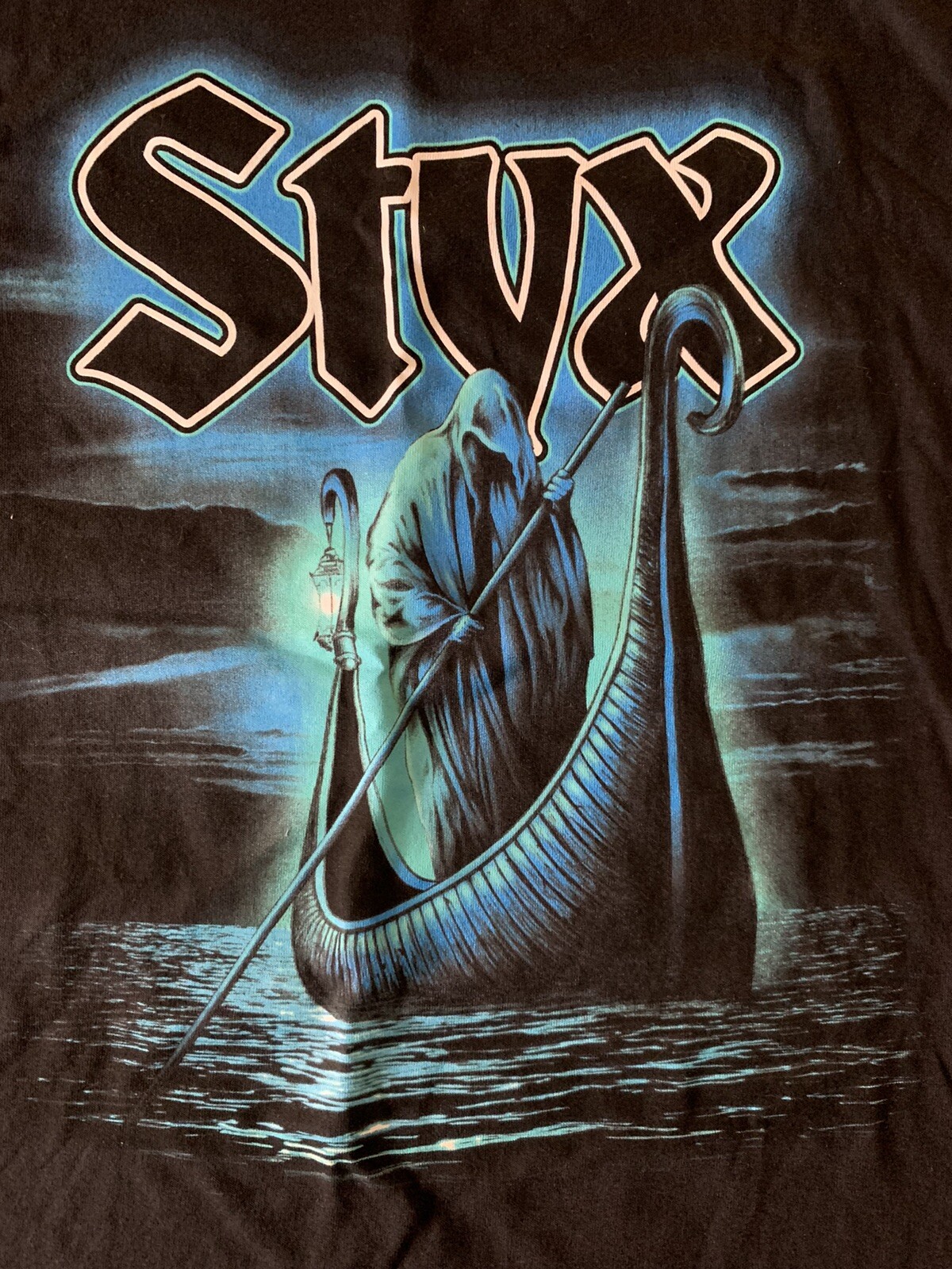 Styx Grim Reaper Ferryman Tour T-Shirt Size XL Double… - Gem