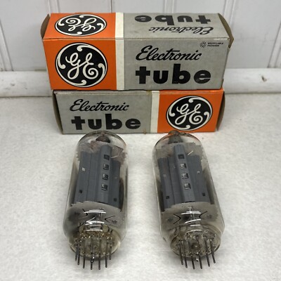 General Electric GE 8950 Compactron Tube Pair Ham Radio Untested As Is ...