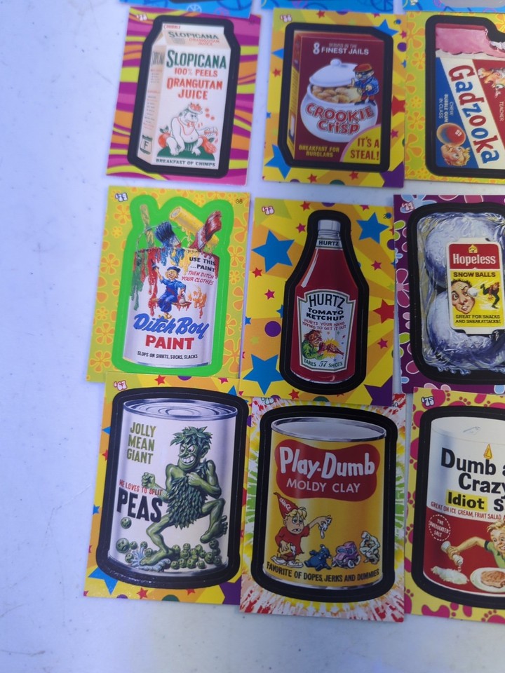 Vintage Garbage Pail Kid Cards Huge LOT 2008 Stickers Holo And Rares 29 ...