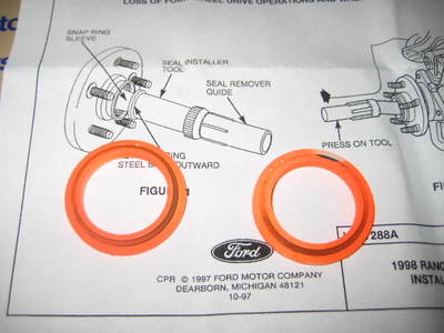 Ford Explorer Ranger F250 Front Axle Retainer Rings Genuine OEM 1996 ...