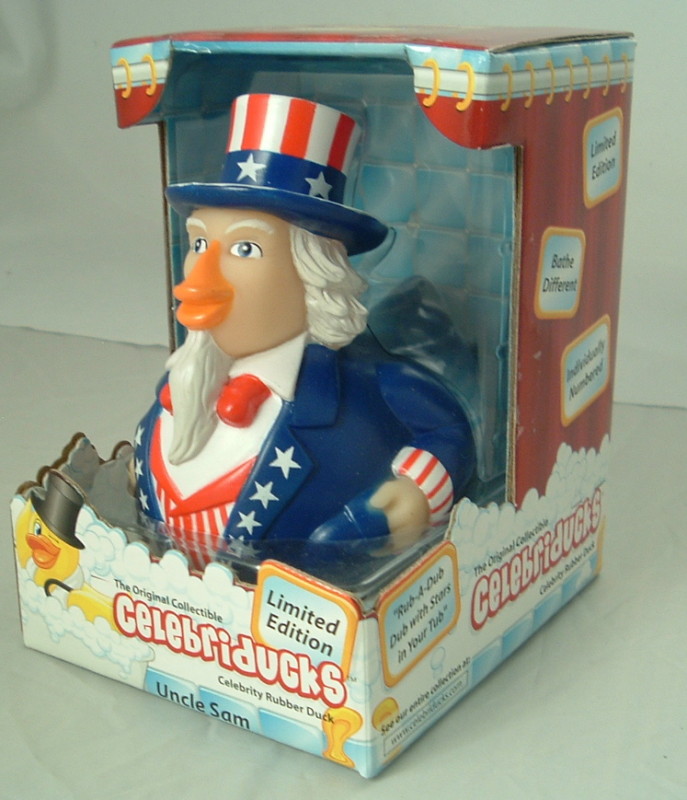 UNCLE SAM ORIGINAL COLLECTIBLE CELEBRIDUCK BRAND NEW, Rubber Duck, Free ...