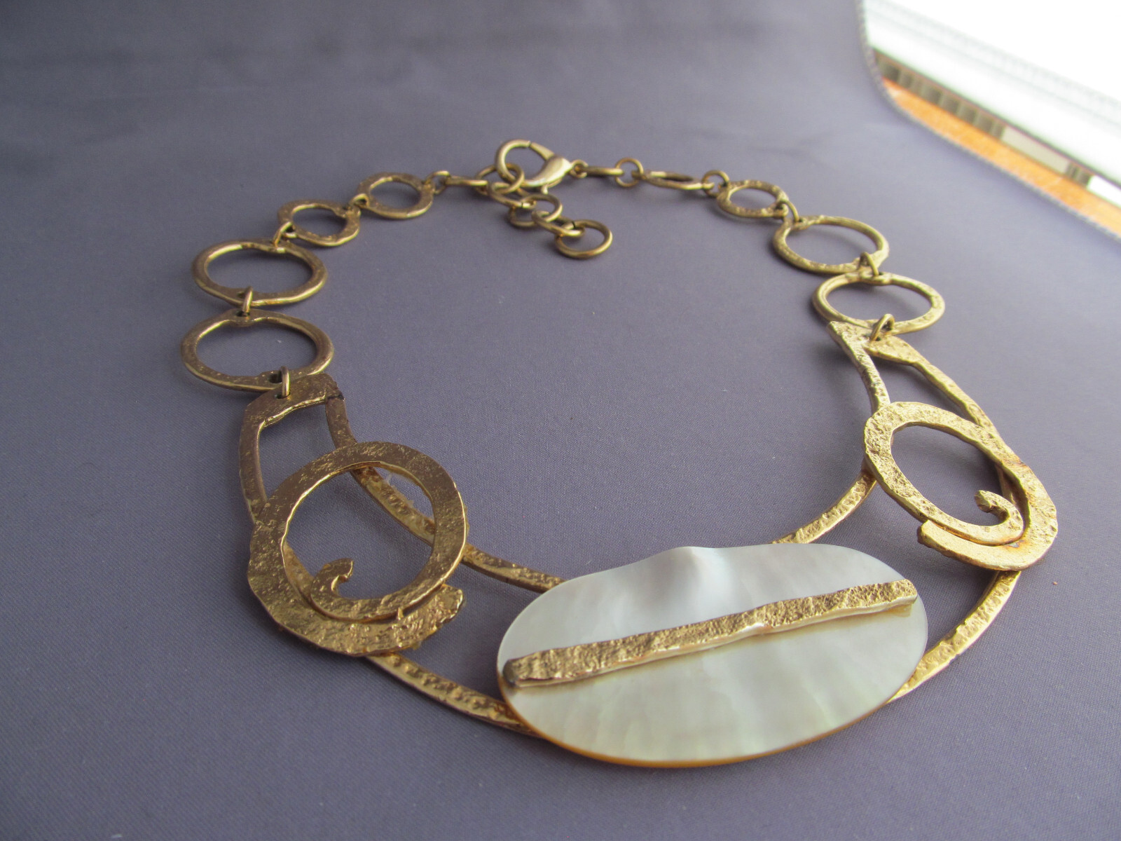 VINTAGE J. JANSEN BRUTALIST MODERNIST OVAL MOTHER OF … - Gem