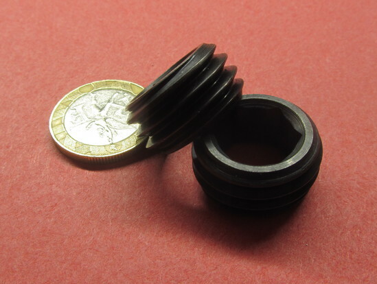 Black Oxide Hollow Jam Set Screws, 7/8"-9 x 7/16" Height, 5 Pieces | eBay