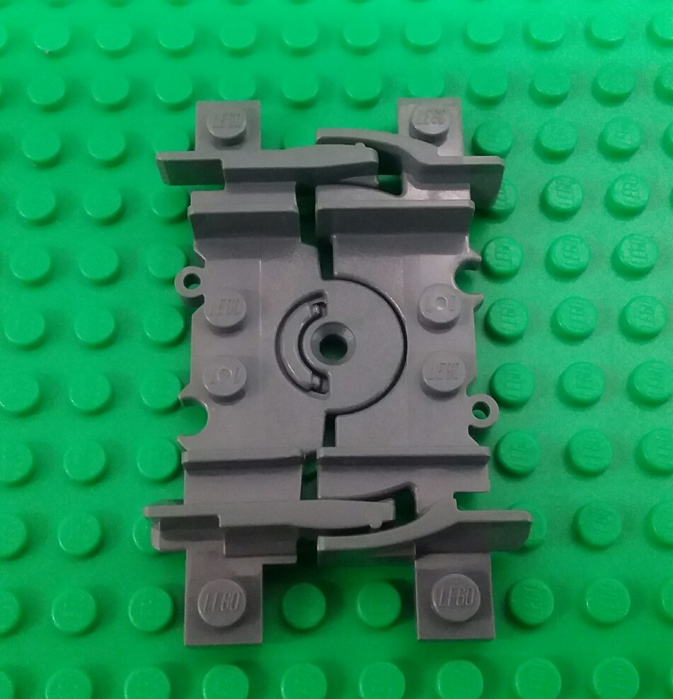 *NEW* Lego Dark Grey 4x8 Flexible Pivot Train Track Pivot Trains x 1 ...