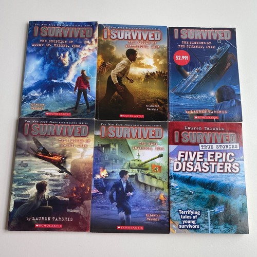 NY Times Best Selling Series " I Survived " By Lauren Tarshis. Lot of 6 ...