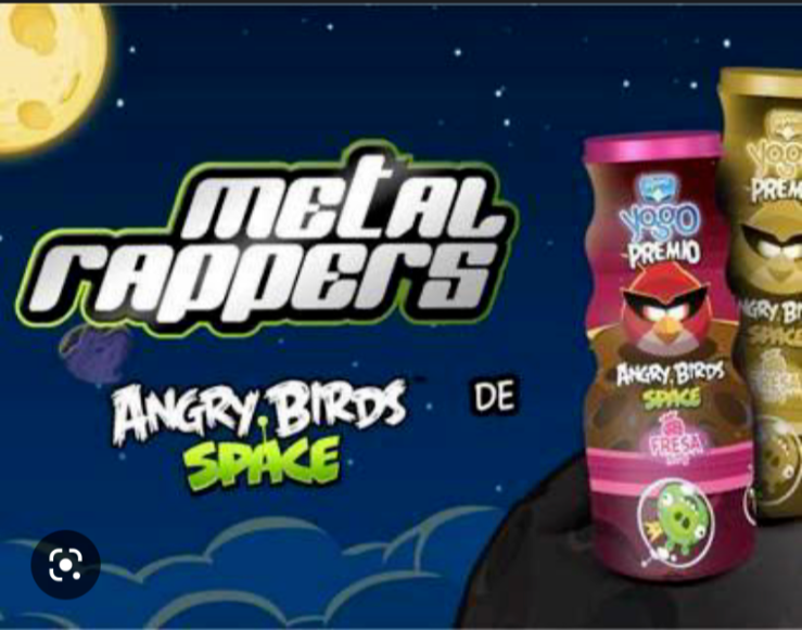 Angry Birds Space Yogo Premio Lot 49x Tazos Coins Pog Metal Rappers ...