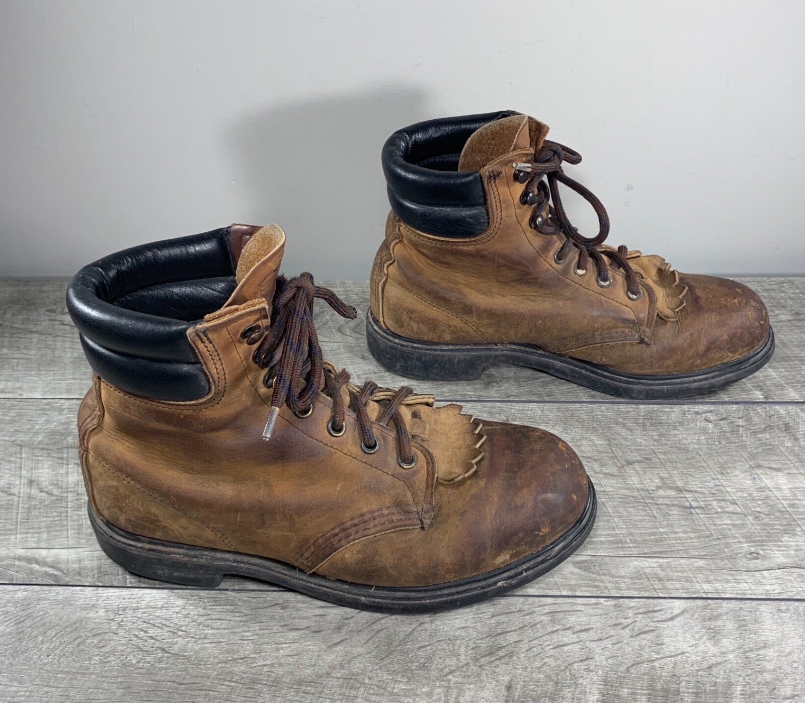 Men’s Red Wing 2367 Brown Leather Rubber Neck Work St… - Gem