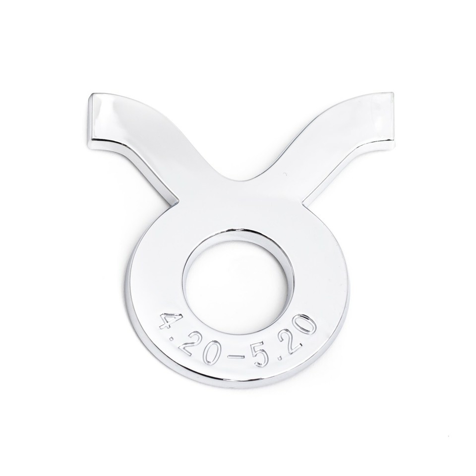 Taurus Chrome Zodiac-Sign Car Emblem - (2.5" x 3") - Horoscope ...