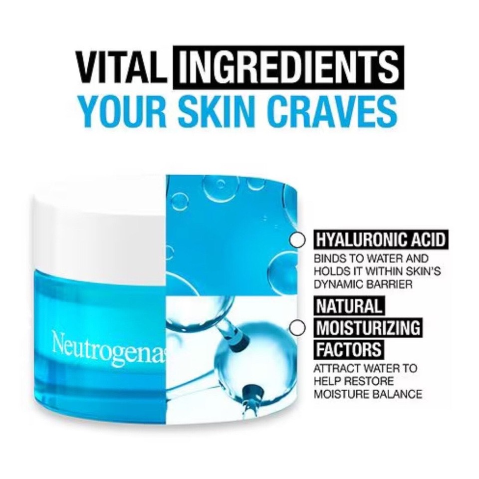 Neutrogena Hydro Boost MOISTURIZER Water Gel Fragrance Free Hyaluronic ...