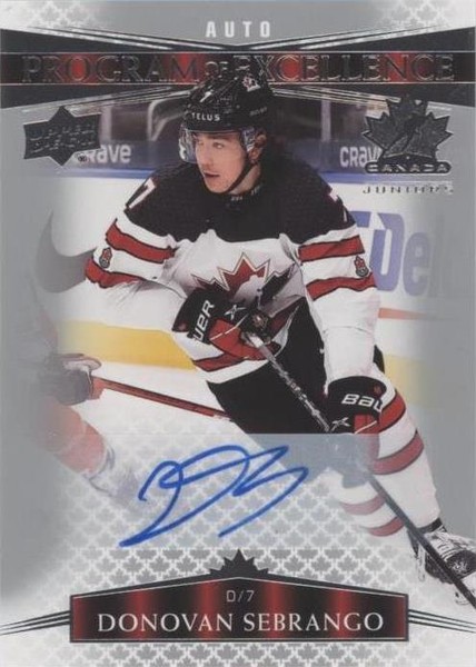 2022 Upper Deck Team Canada Juniors - Program of Excellence Signatures ...