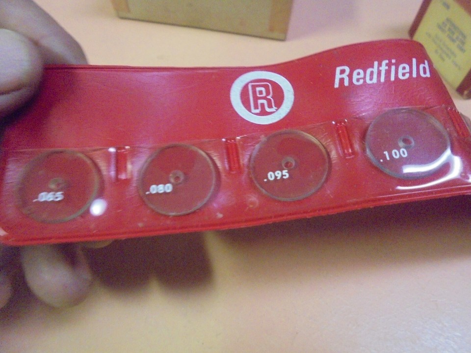 REDFIELD INTERNATIONAL BIG-BORE APERTURE SET Front Sight in sleeve in ...