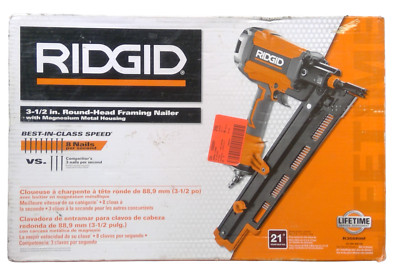 RIDGID R350RHF 21 Degree 3-1/2 in. Round-Head Framing Nailer - FOR ...