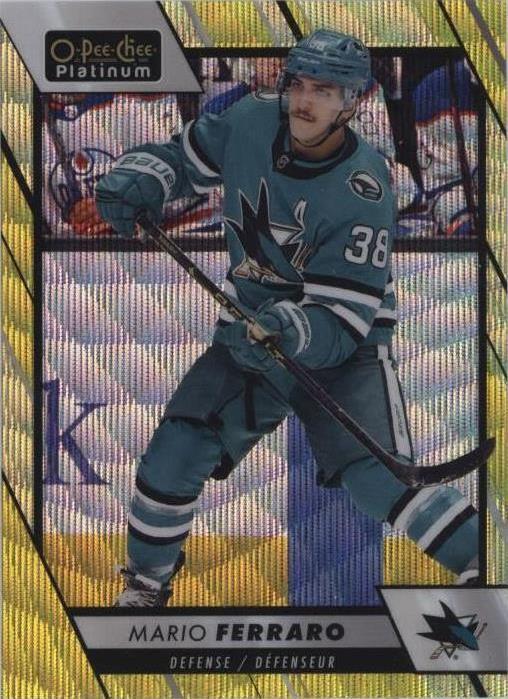 2023-24 O-Pee-Chee Platinum - Mario Ferraro #78 Neon Yellow Surge for ...