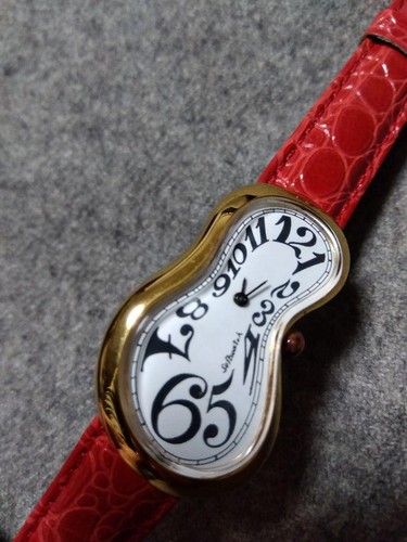 EXAEQUO Salvador Dali soft watch melting UNISEX Quartz Red belt rare | eBay
