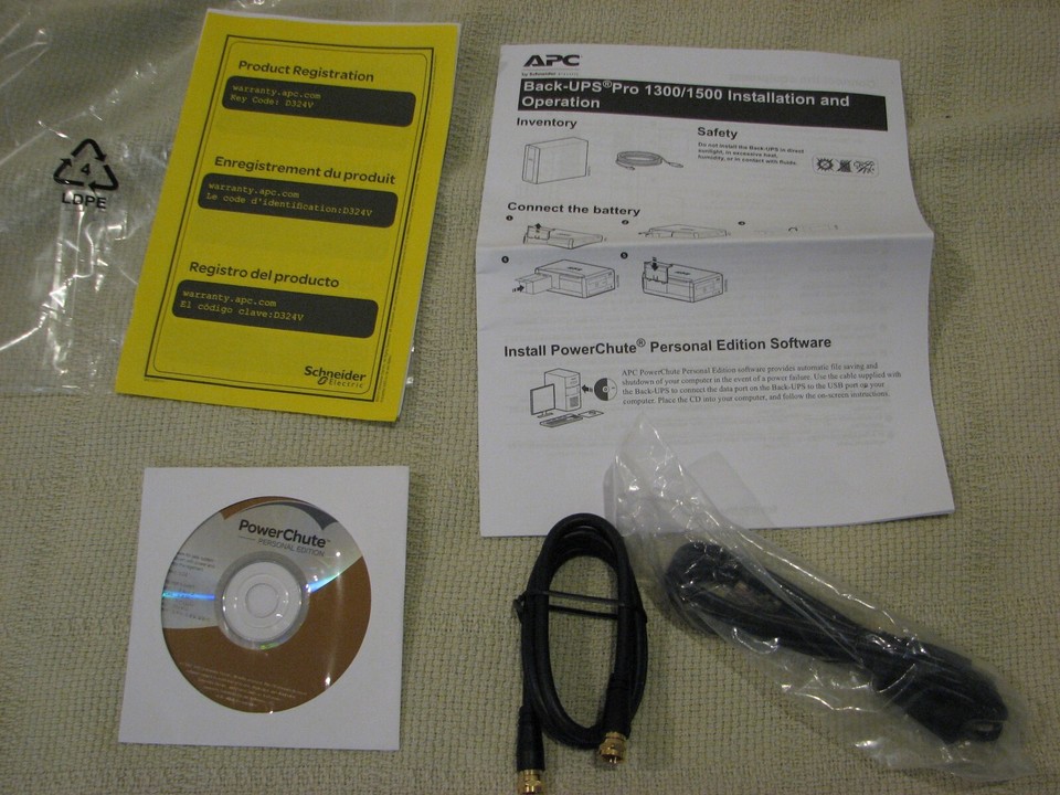 APC Back UPS Pro 1500 Battery Back Up Surge Protector BX1500G - NEW ...