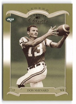 2003 Donruss Classics #111 Don Maynard #/1000 New York Jets | eBay