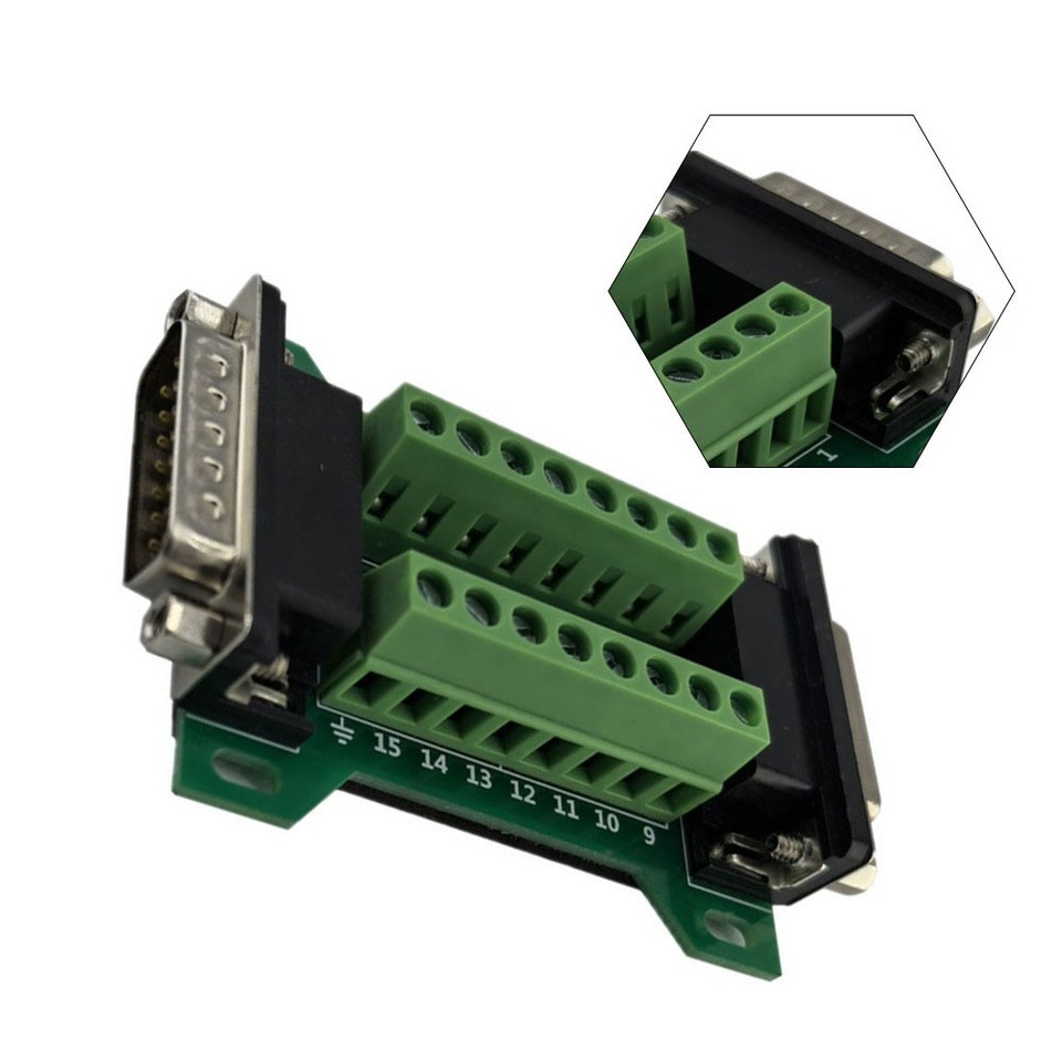 For Field Use DB15 Terminal Block Solderless Installation For DB15 ...
