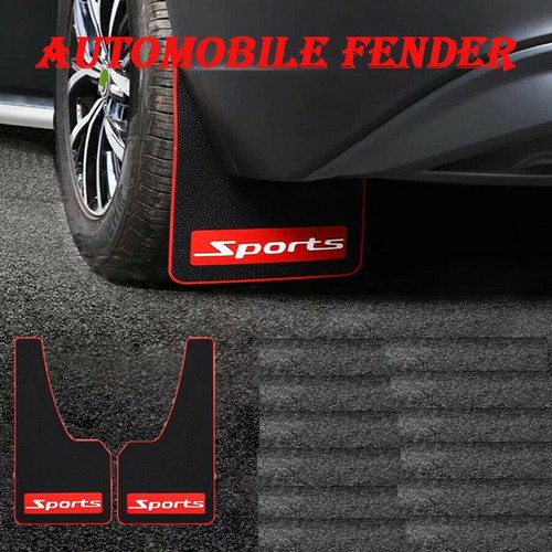 2x Black Mudguards Wheel Splash Guards Sport Decor Protecter Set For ...