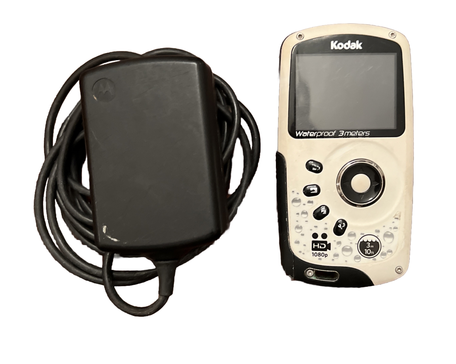 Kodak EIS Play Sport Waterproof 3 meters Video Camera 1080P White With ...