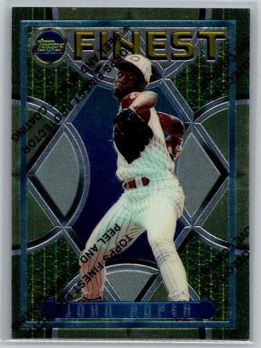 1995 Topps Finest With Coating Baseball #141 John Roper Cincinnati Reds ...