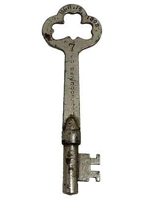 Rare Orig. Solid Barrel Antique Skeleton Key LOCKWOOD PATD. 1898 ...