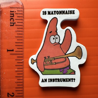 Patrick Star Sticker SpongeBob SquarePants Is Mayonnaise An Instrument ...