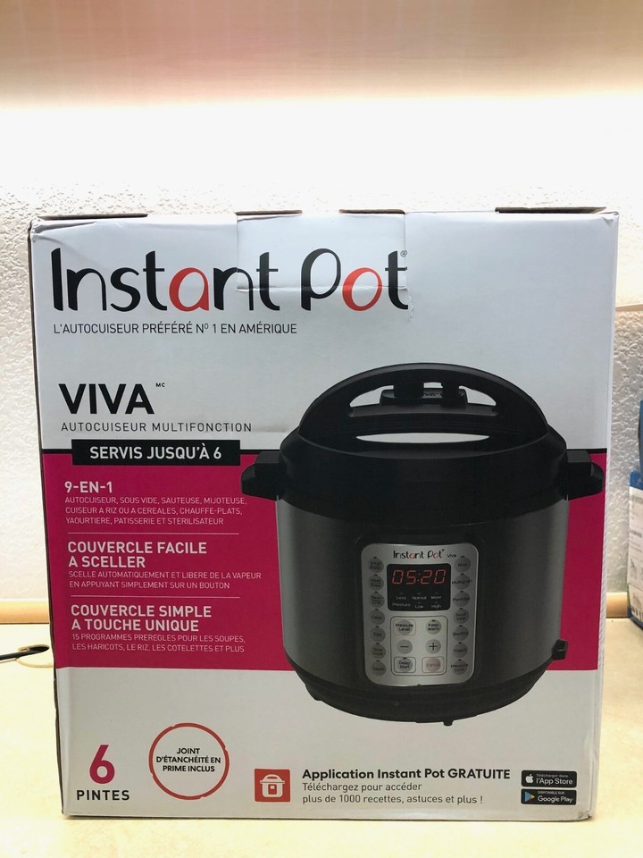 Instant Pot 9-in-1 Electric Pressure Cooker Easy One-Touch Cooking, 6 ...