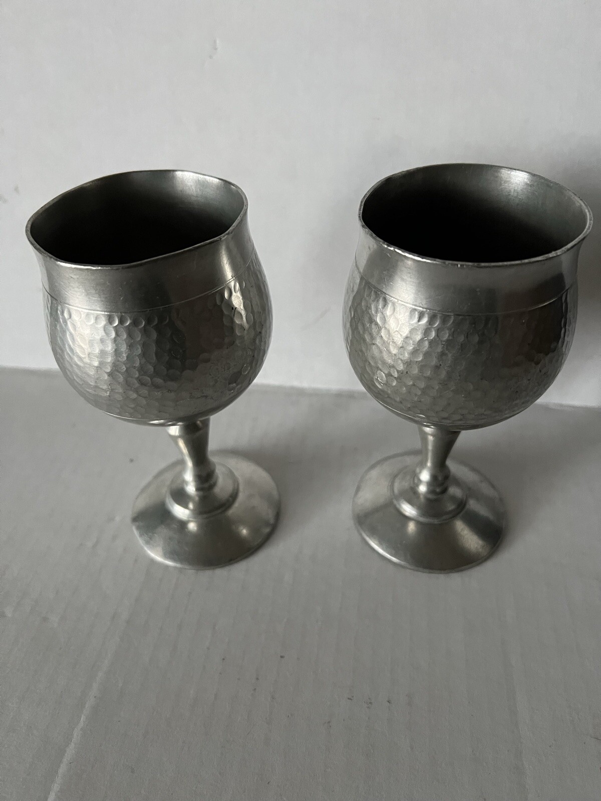 Pair Vintage The Best Of Banka Tin of Indonesia Indotin 5 Inch Hammered ...